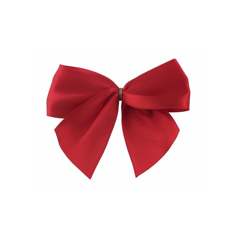 100 Schleifen mit Clip - XL - rot, 20,50