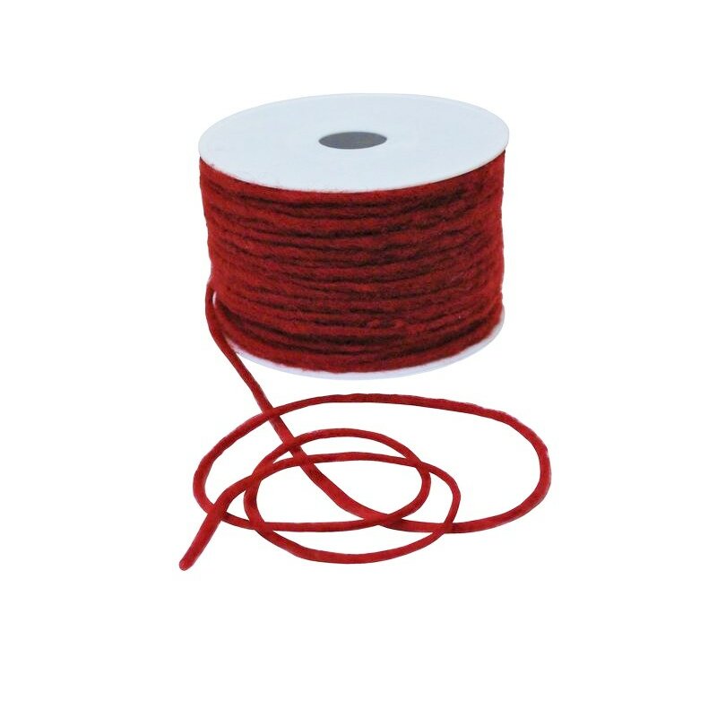 1 Woll-Kordel 4 mm x 80 m - rot, 8,40